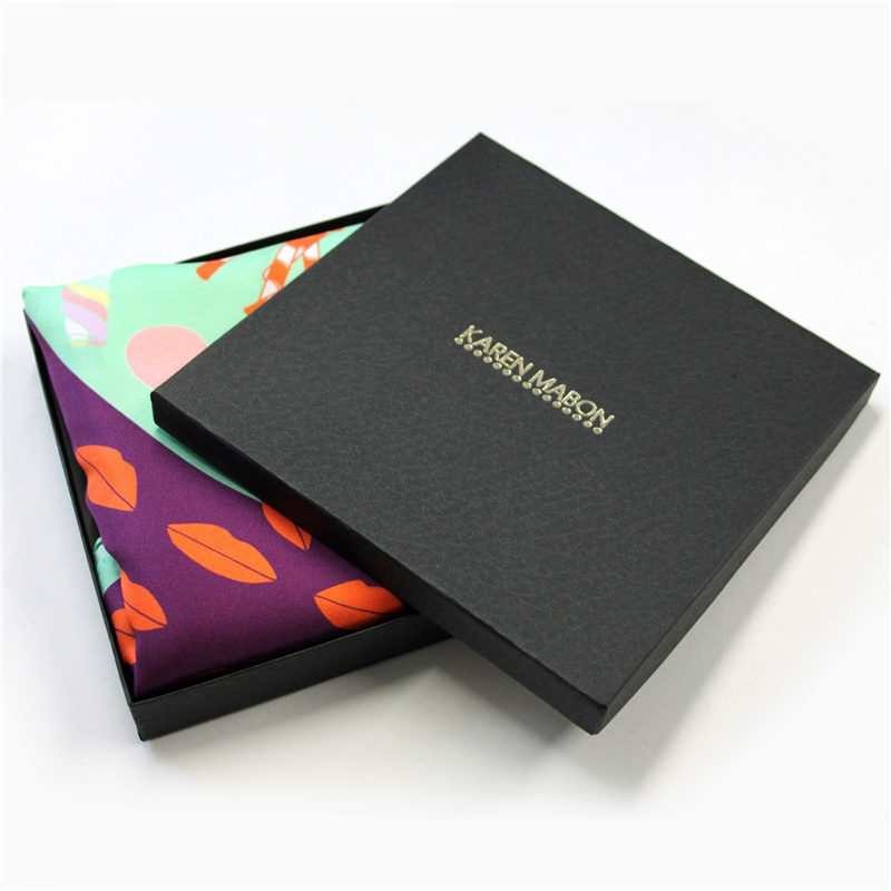 Custom Paper Scarf Box Packing Gift Hijab Shawl Scarves Silk Saree ...
