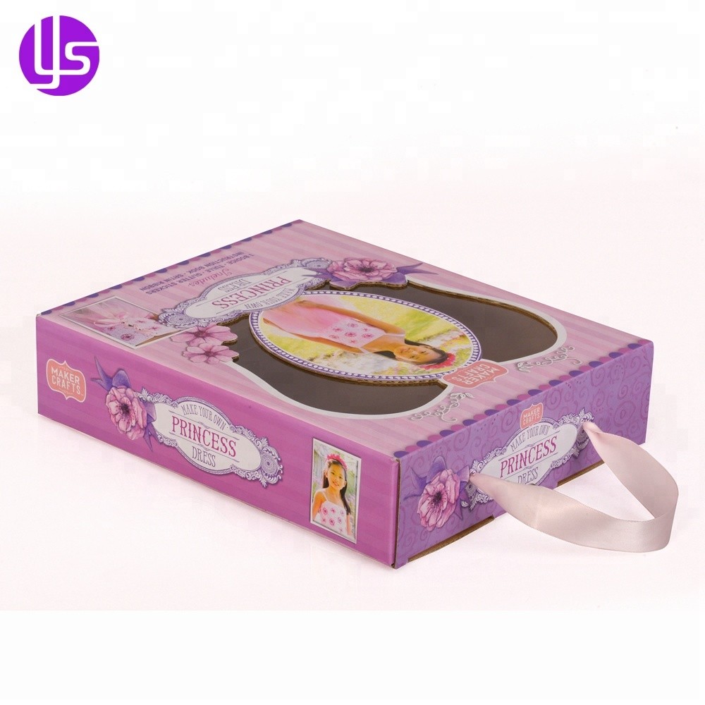 Foldable Corrugated Paper Doll Packaging Die Cutting Window Box with ...